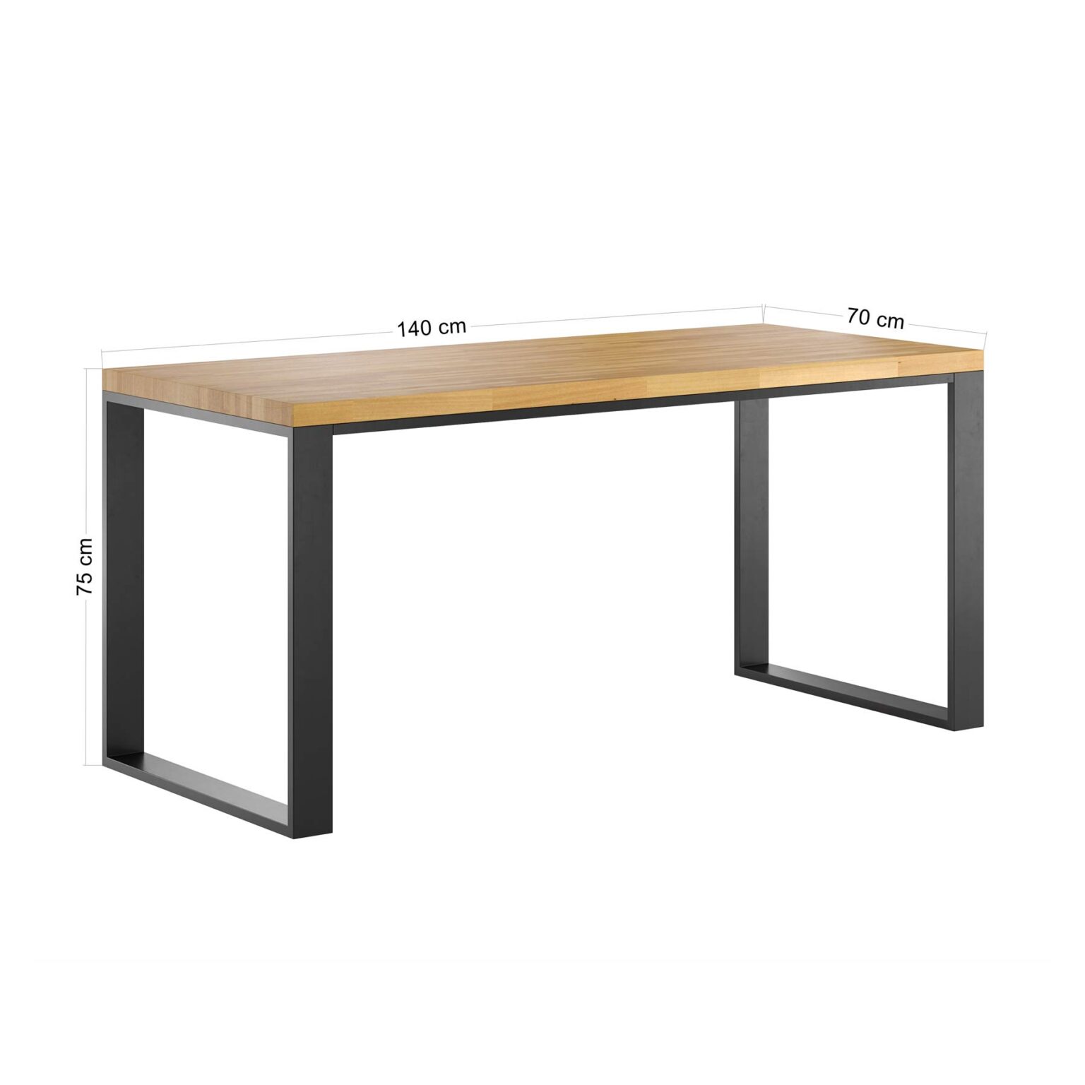 Desk 140x70 cm with wooden top | Deerhorn Furnitures