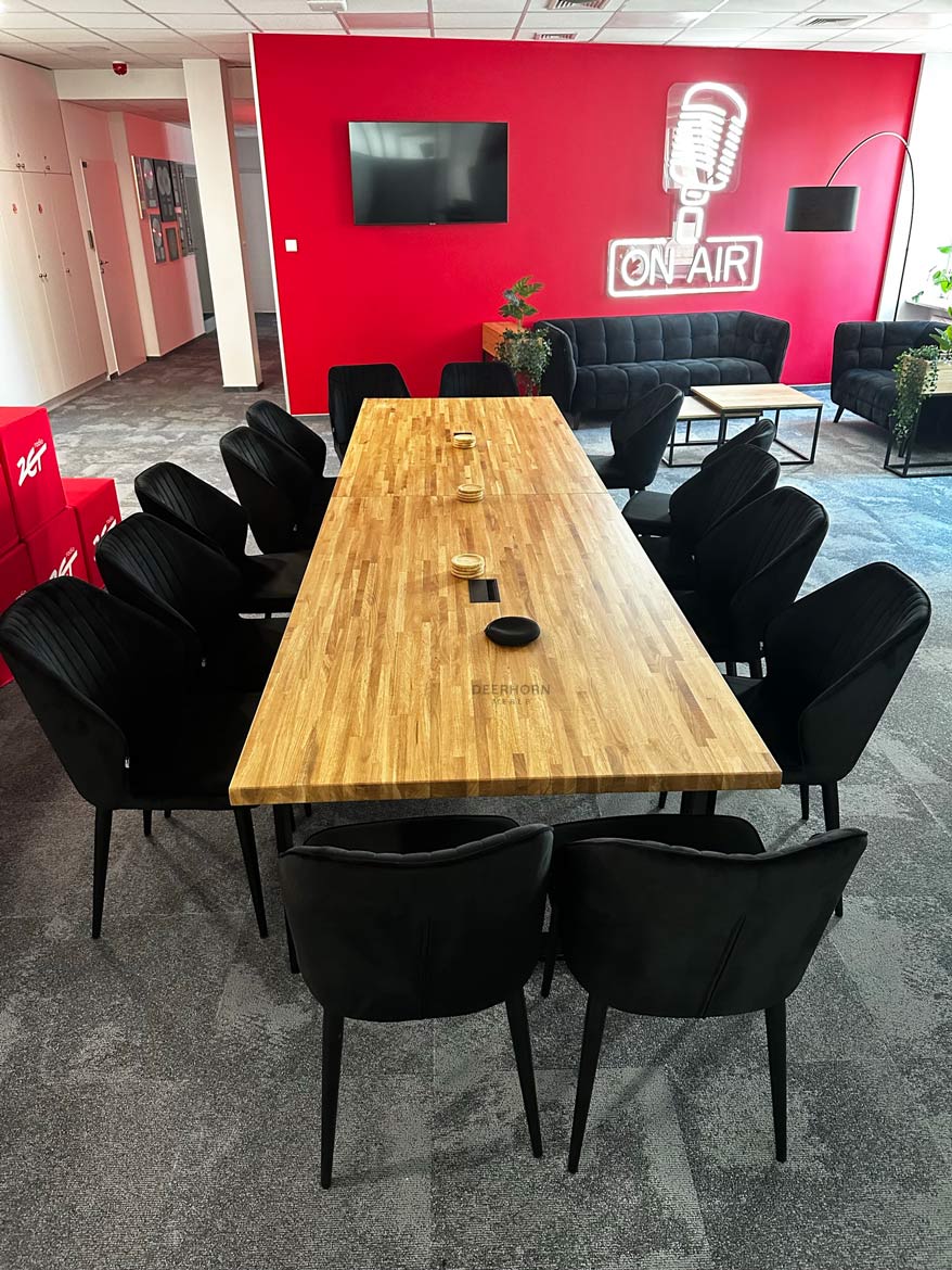 Conference table for EUROZET group - a radio station, among others ...